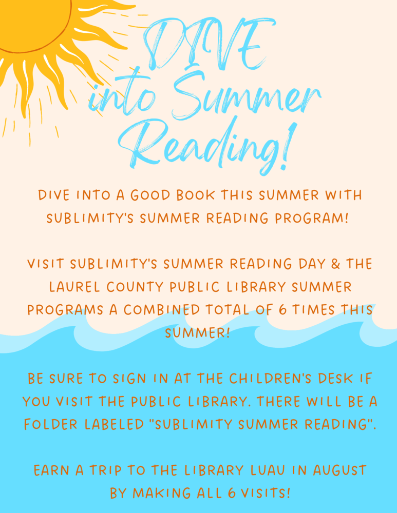 DIVE into Summer Reading! | Sublimity Elementary School